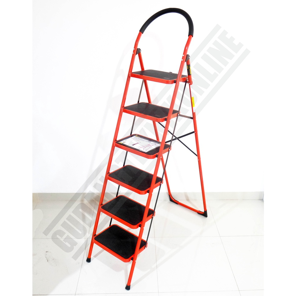 Jual Tangga Rumah Besi Lipat 6 Step MOLLAR / Household Steel Ladder ...