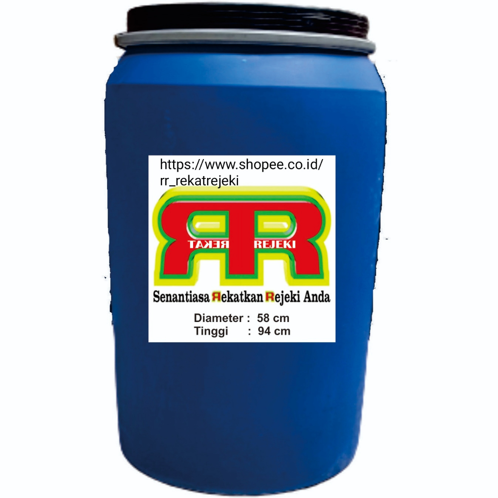 Jual Drum Plastik Biru Kapasitas 200 Liter | Shopee Indonesia