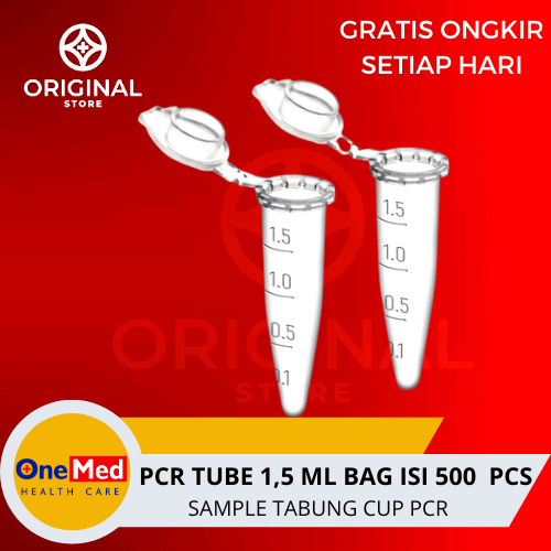 Jual PCR TUBE 1,5 ML CUP SAMPLE PCR ISI 500 PCS - ONEMED | Shopee Indonesia