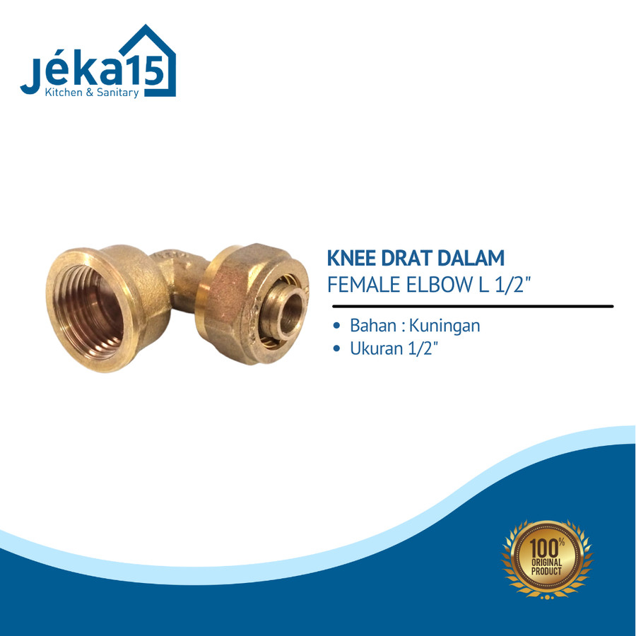 Jual KNEE DRAT DALAM/KNEE PIPA AIR PANAS/FEMALE ELBOW 1/2' | Shopee Indonesia