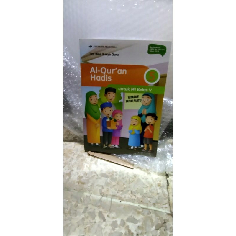 Jual AL Quran Hadist kelas 5 MI kurikulum merdeka Penerbit Erlangga | Shopee Indonesia
