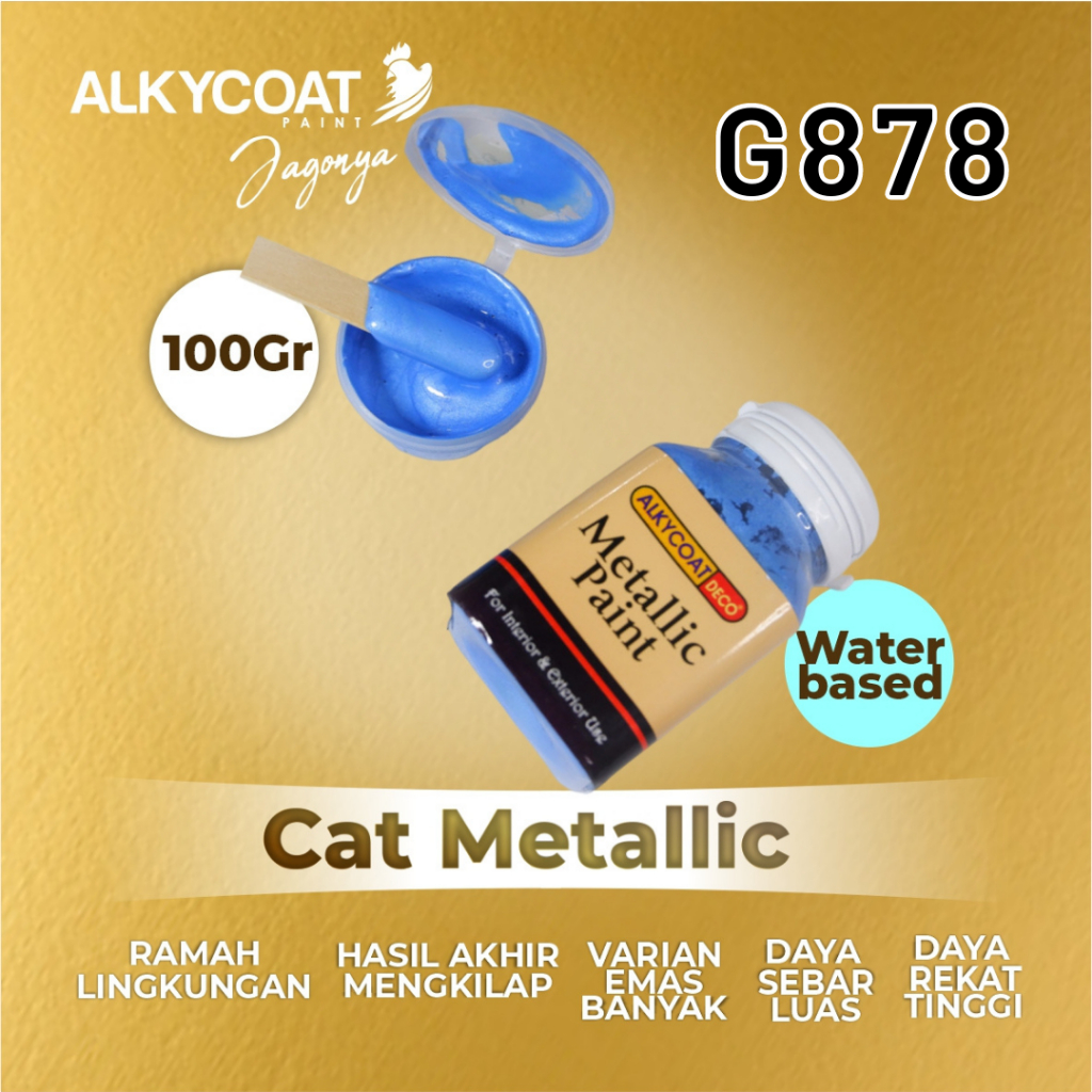 Jual CAT METALLIC PAINT WATERBASED / Cat Dekoratif/ Cat Gypsum / Cat ...