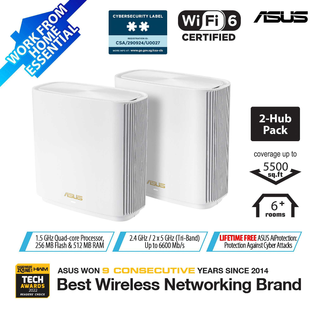 Jual ASUS ZenWIFI AX ( XT8) White 2 pack | Shopee Indonesia