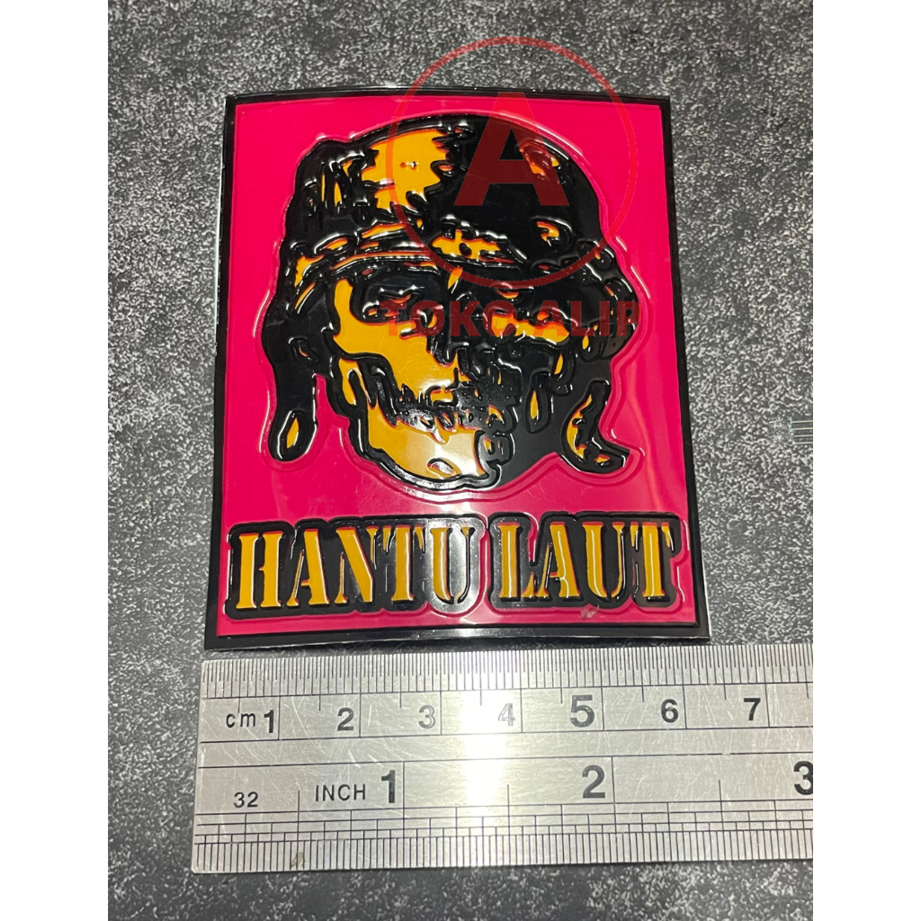Jual Sticker Hantu Laut - Stiker Plat Hantu Lat - Stiker Mobil - Stiker ...