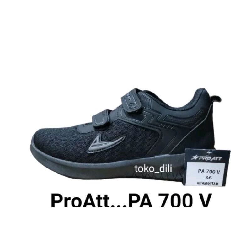 Jual SEPATU SEKOLAH PEREKAT PRO ATT / PEREKAT 31 sampai 38 HITAM POLOS PEREKAT PA 700 / PI 600 ...