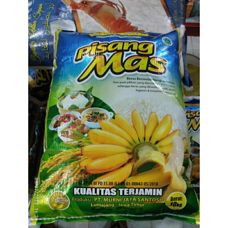 Jual Beras Pisang Mas 10kg Gurih Enak & Punel | Shopee Indonesia