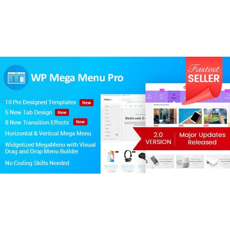 Jual WP Mega Menu Pro V2.1.7 – Responsive Mega Menu Plugin For WordPress | Shopee Indonesia