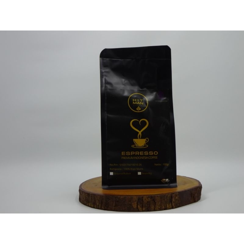 Jual Kopi Premium Coffee Espresso Whole Bean by Kopi Hitman 100 gr ...