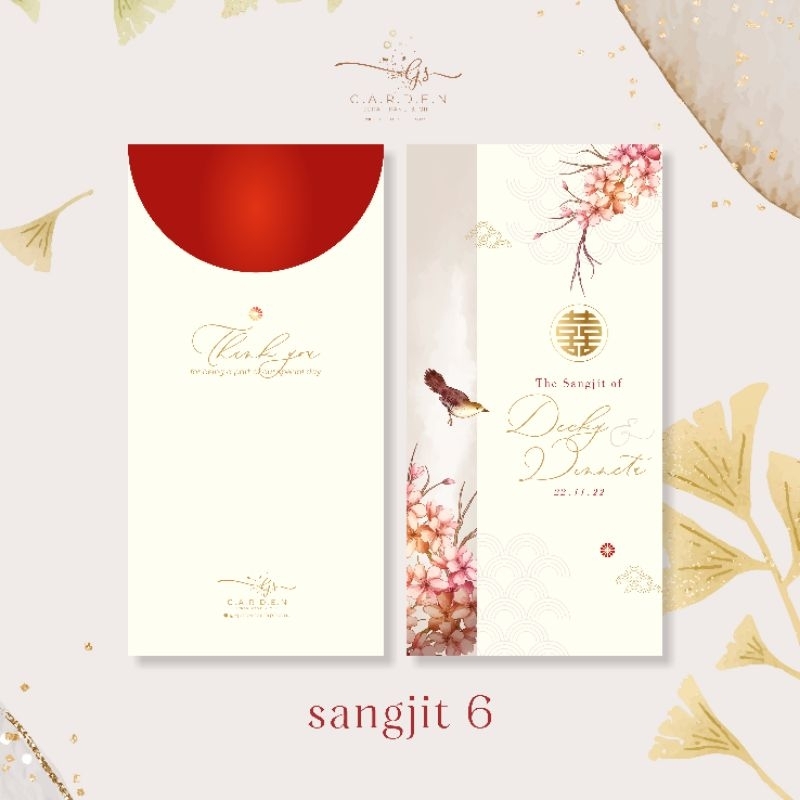 Jual [SANGJIT SERIES] CUSTOM NAMA / Amplop Sangjit / Amplop Thank You ...