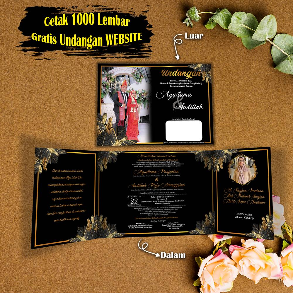 Jual contoh desain undangan kertas art paper costum | Shopee Indonesia