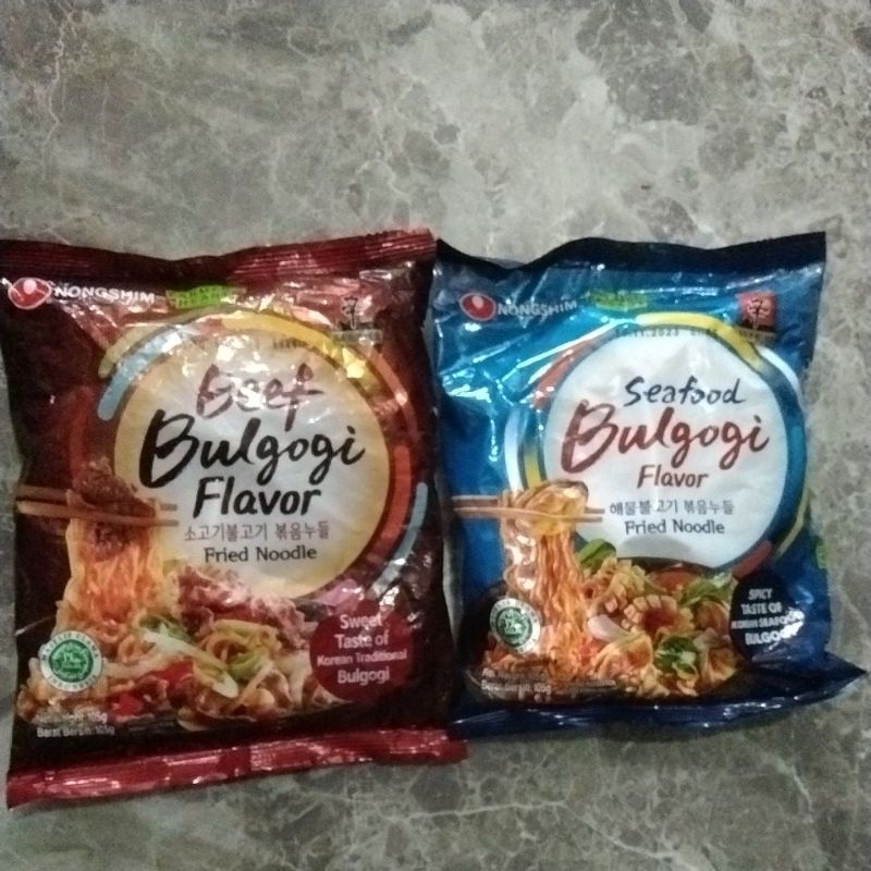 Jual Mie Korea Nongshim Seafood/Beef Bulgogi 105 gram | Shopee Indonesia