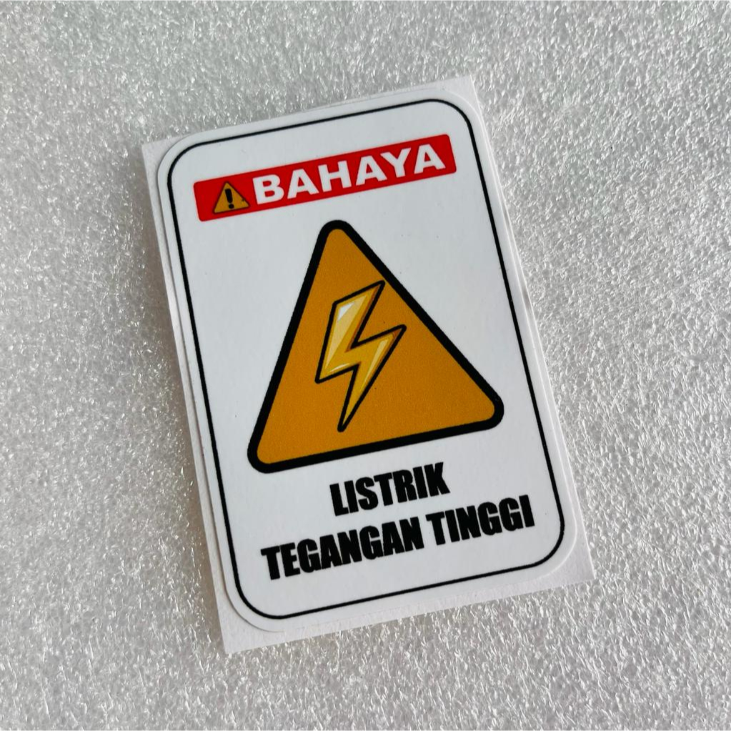 Jual Stiker Peringatan Bahaya Tegangan Tinggi | Shopee Indonesia