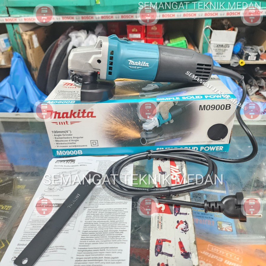 Jual M0900B GRENDA GERINDA TANGAN GRINDER 4" MAKITA MT M0900 0900B 0900 ...