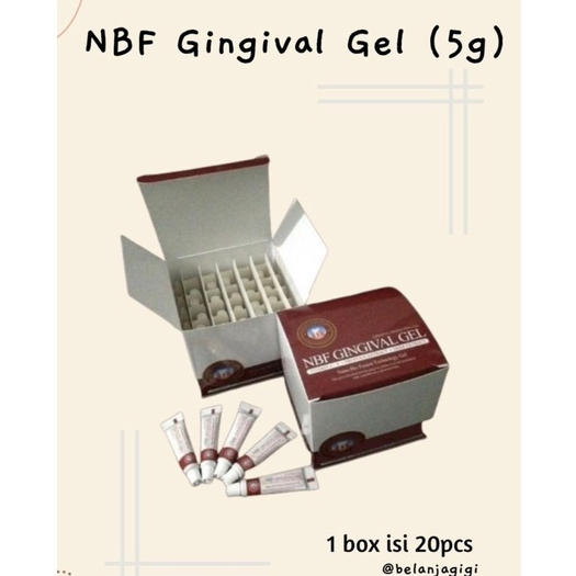 Jual Belanja Gigi NBF Gingival Gel (5g) 20pcs/Box | Shopee Indonesia