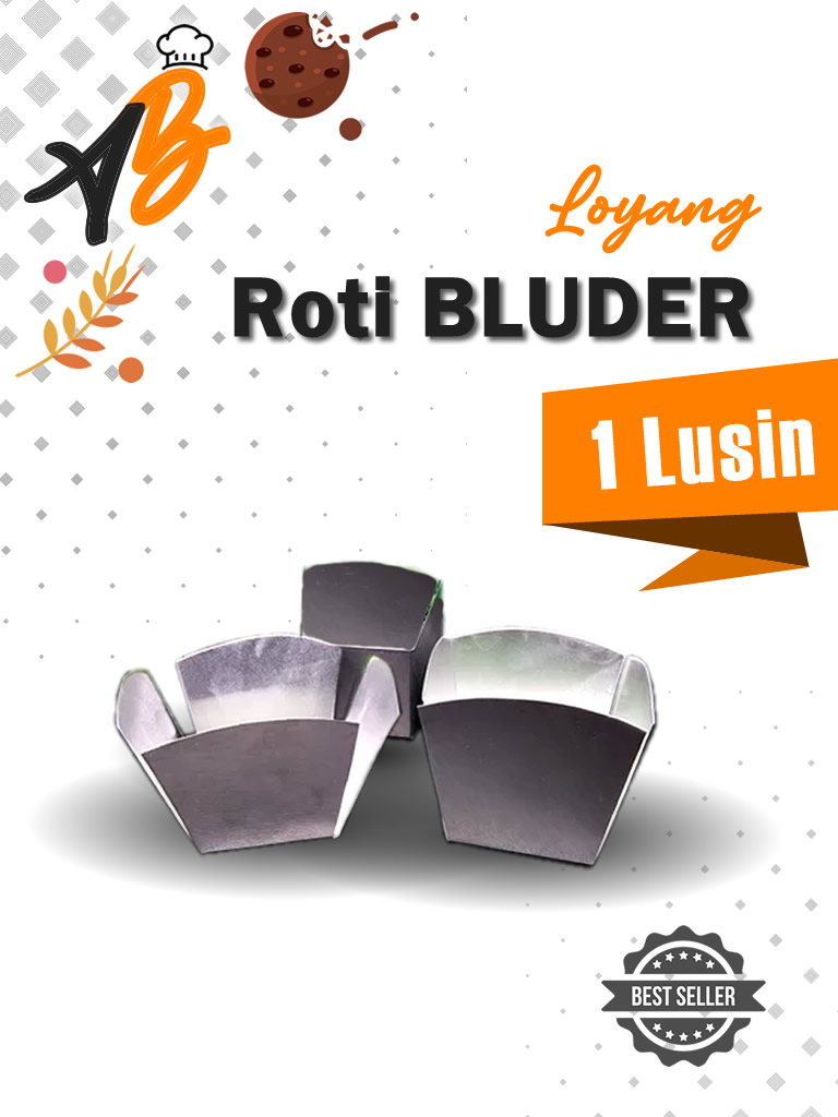 Jual Loyang Roti Bluder Lusinan / Cetakan Roti Bluder Aluminium Tebal ...