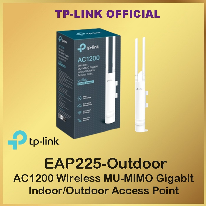 Jual Tp-Link EAP225-OUTDOOR AC1200 Wireless MU-MIMO Gigabit Indoor ...