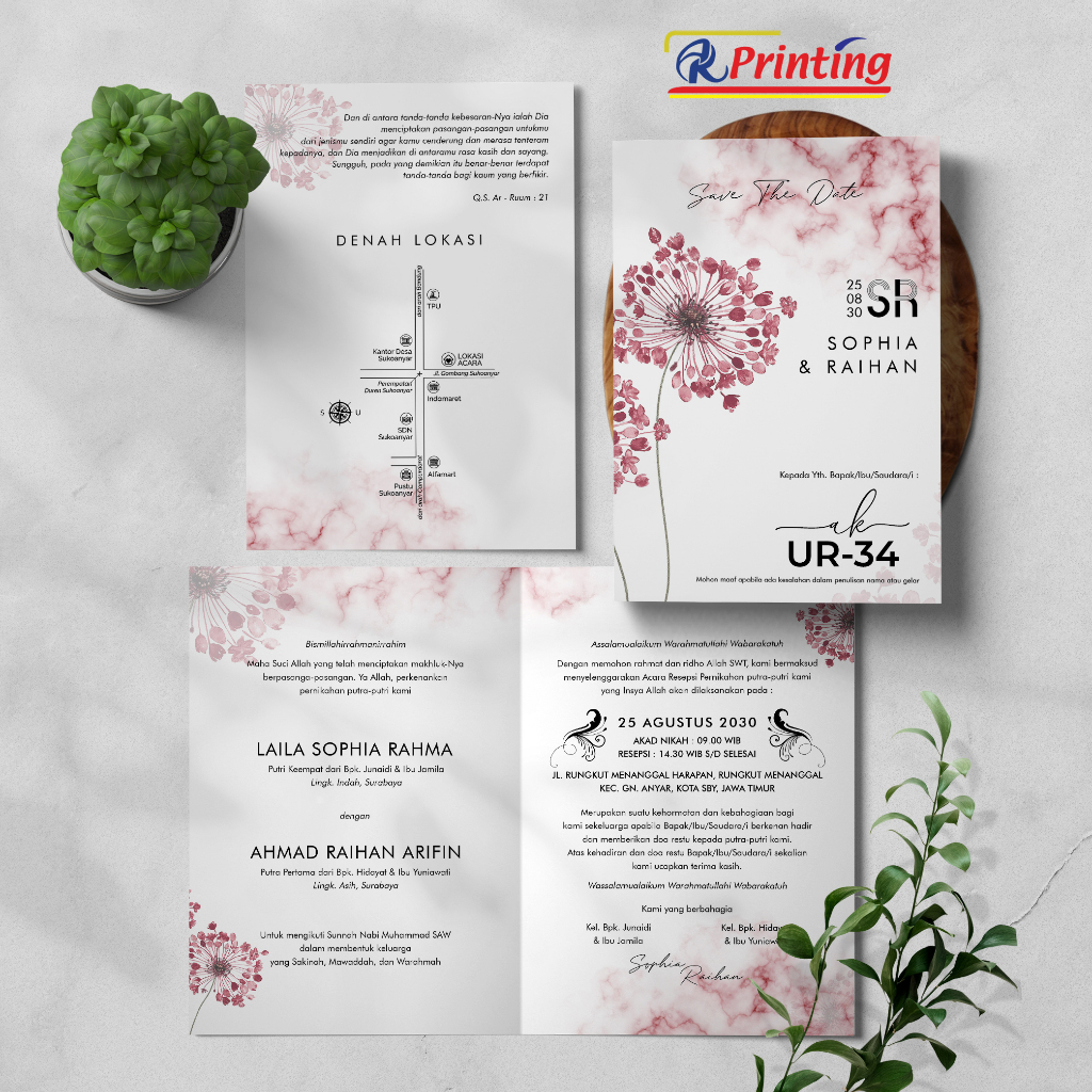 Jual Undangan Pernikahan amplop / Undangan Simpel / Wedding invitation ...