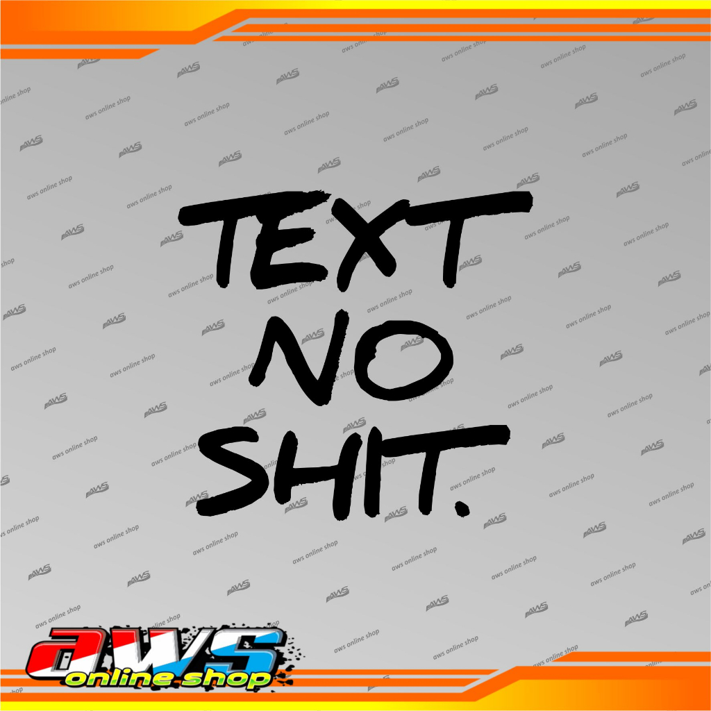 Jual Sticker Custom No Shit | Shopee Indonesia