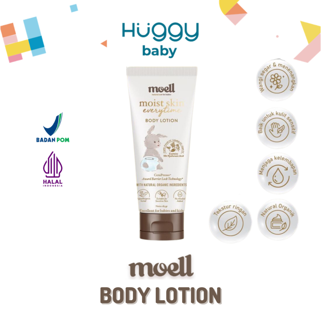 Jual Moell Moist Skin Everytime BODY LOTION | Pelembab Kulit Anak Bayi ...