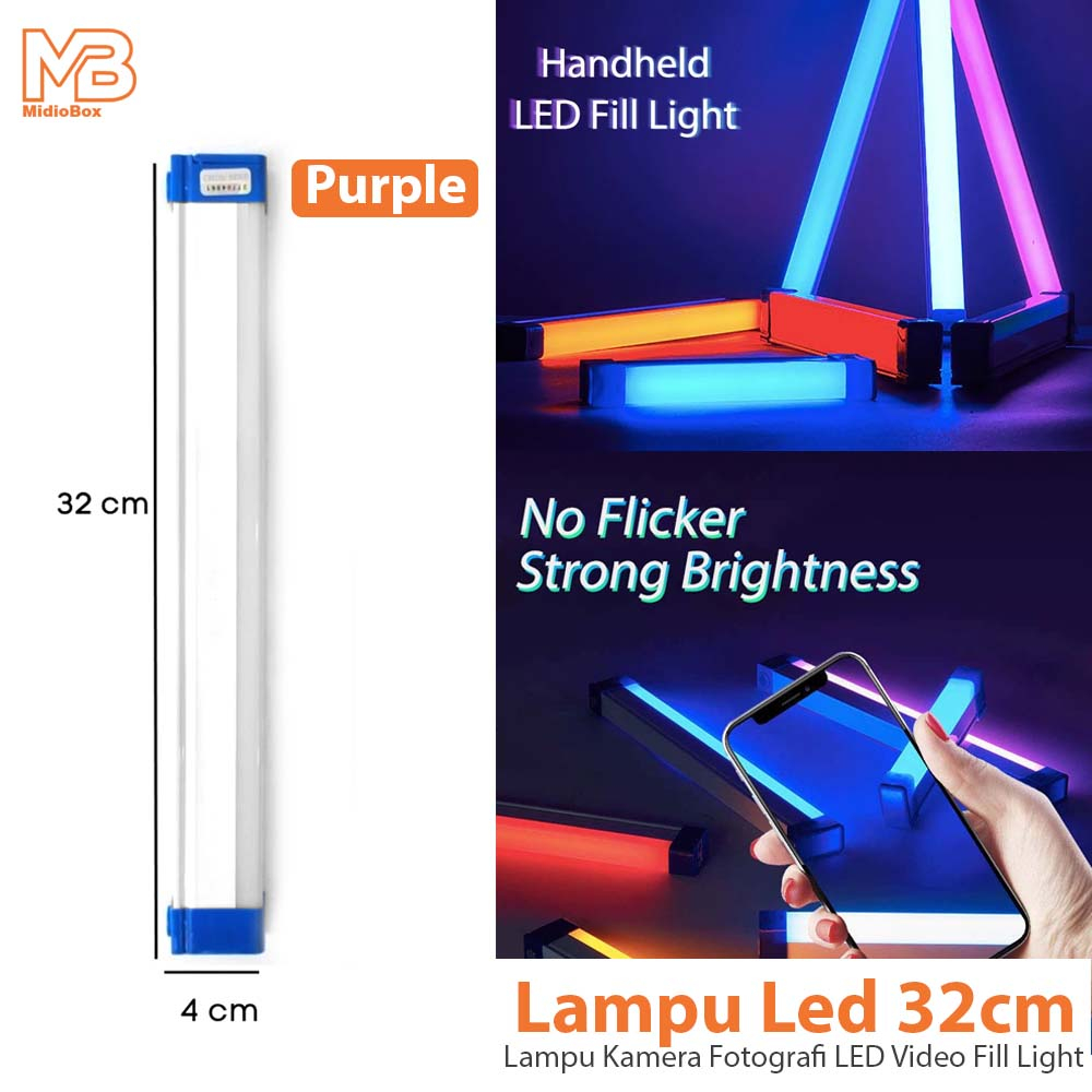 Jual Lampu Kamera Fotografi LED Video Fill Light 32 cm | Shopee Indonesia