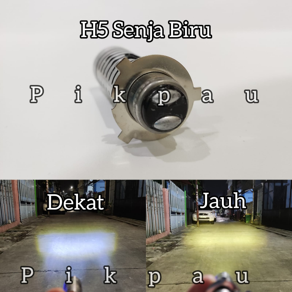 Jual Lampu Utama Led H5 Super Terang Sudah Ac & Dc Senja Biru | Shopee Indonesia