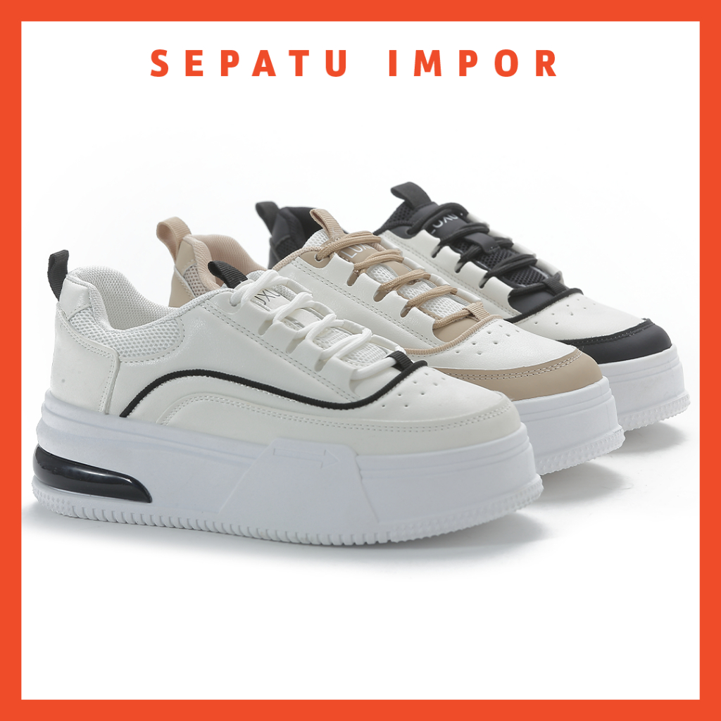 Jual SEPATU WANITA FASHION MODEL KOREA TERBARU TERLARIS - LX1005 FREE ...