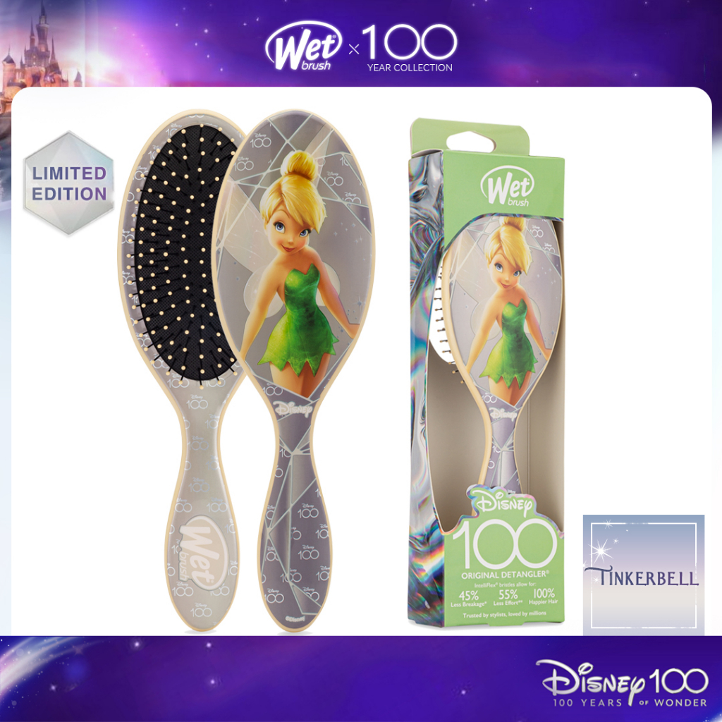 Jual The Wet Brush Disney 100 Years Tinkerbell | Shopee Indonesia