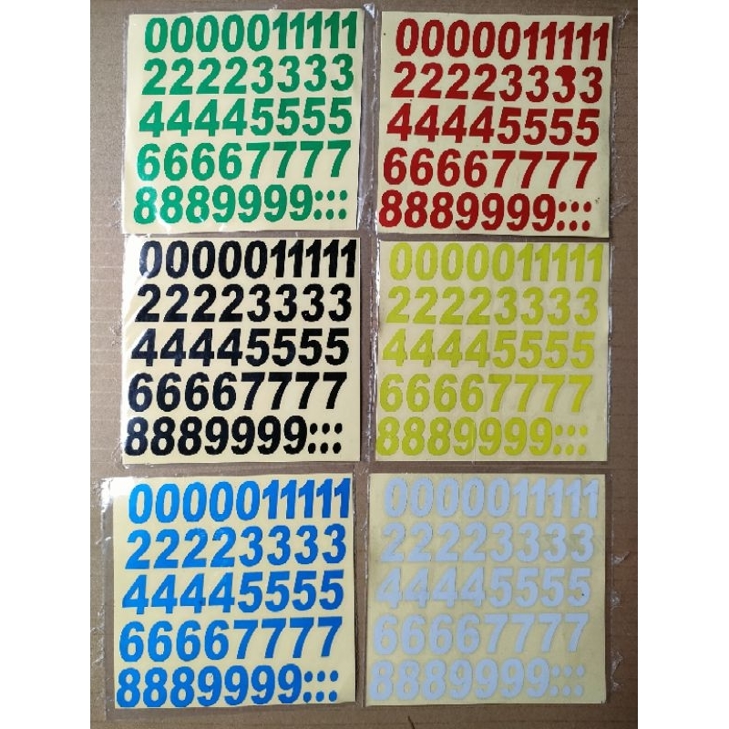 Jual Stiker Cutting Angka | stiker nomor posfor | Shopee Indonesia