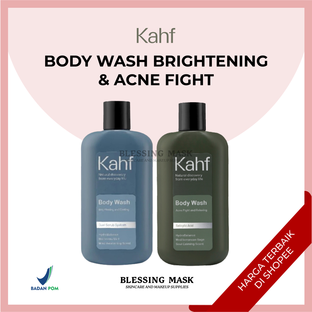 Jual Kahf Acne Fight and Relaxing | Brightening and Cooling Body Wash ...