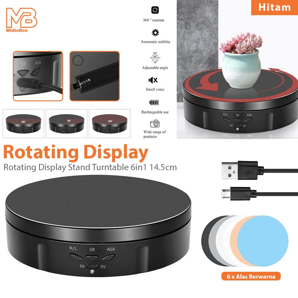 Jual Alas Putar 6 in 1 Fotografi Rotating Display Stand Turntable 14 ...