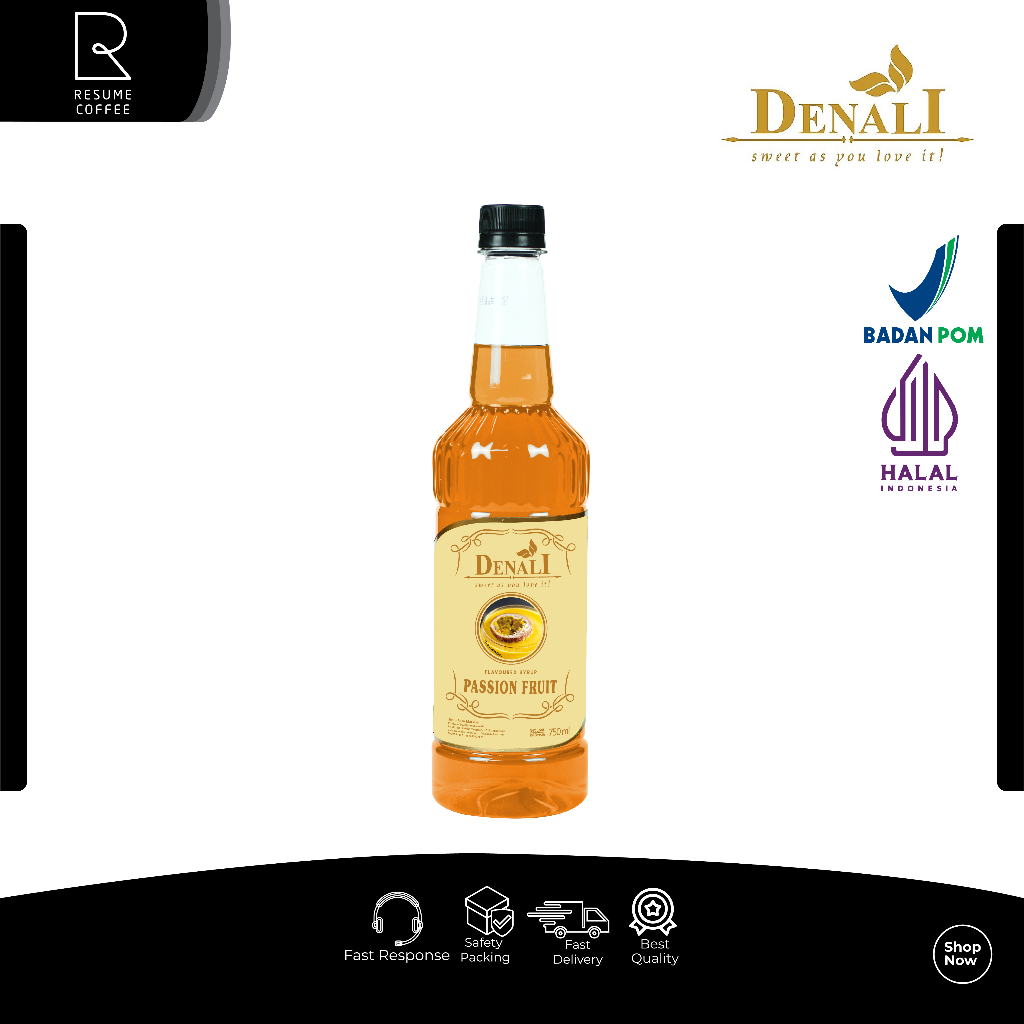 Jual Denali Syrup - Passion Fruit 750ml | Shopee Indonesia
