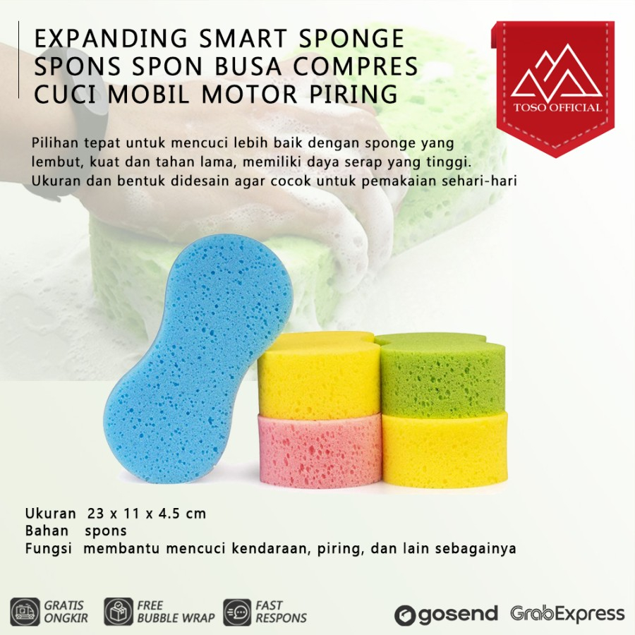 Jual SPONGE BUSA CUCI MOBIL SPONS MOTOR CUCI PIRING EXPANDING SPON ...