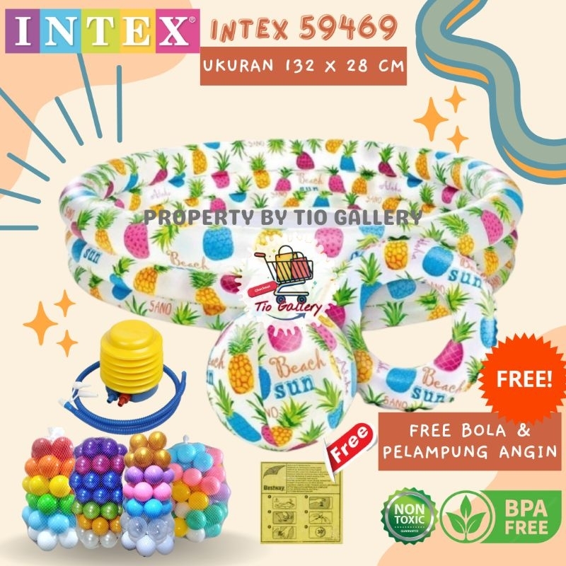 Jual Kolam Renang Renang Anak dan Bayi Intex 59469 ukuran 132 x 28 cm ...