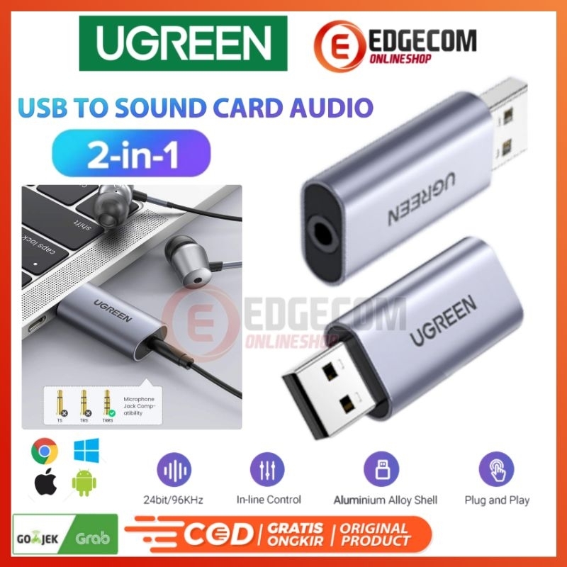 Jual UGREEN USB Sound Card External 2in1 3,5mm untuk laptop / Nintendo Switch 80864 | Shopee ...