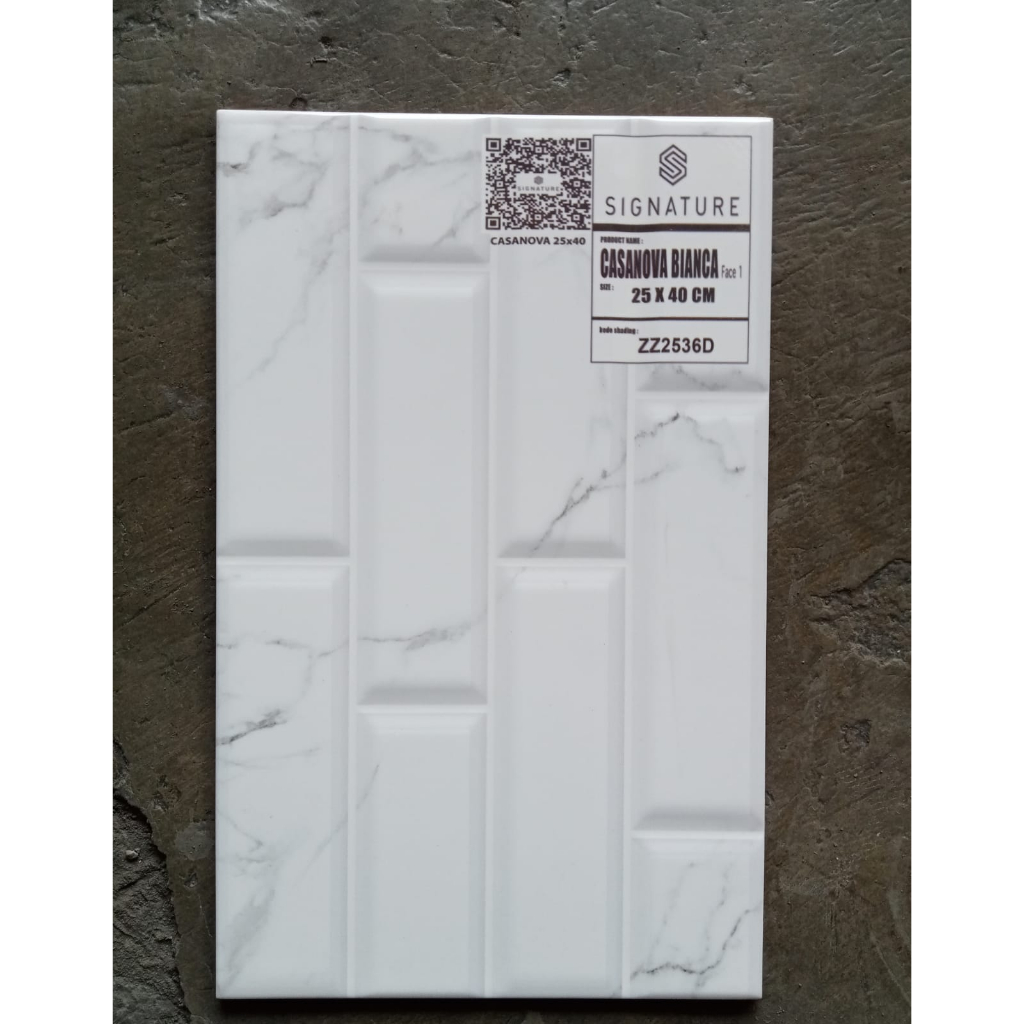 Jual signature casanova bianco keramik 25x40 dinding kw 1 | Shopee Indonesia