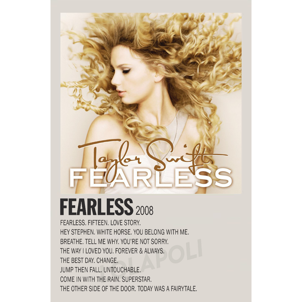 Jual Poster Cover Album Fearless - Taylor Swift | Shopee Indonesia