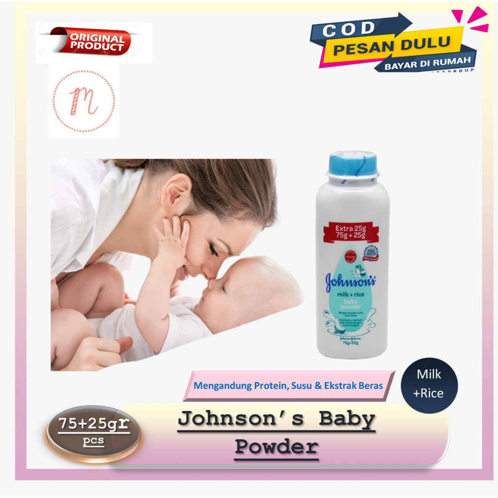 Jual Johnsons Baby Powder Milk+Rice/ Bedak Bayi Milk+Rice Extra Fill ...