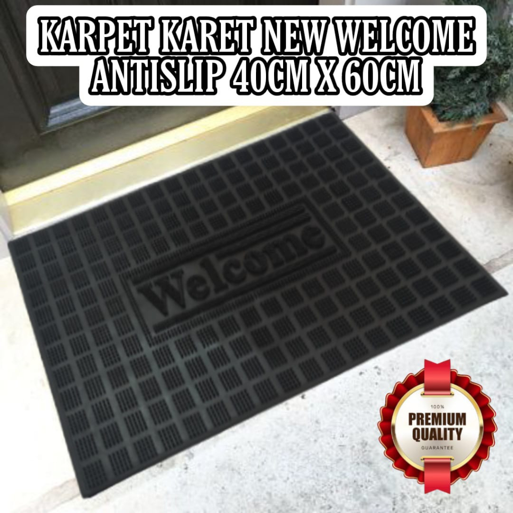 Jual KARPET KARET NEW WELCOME ANTISLIP 40CM X 60CM | Shopee Indonesia