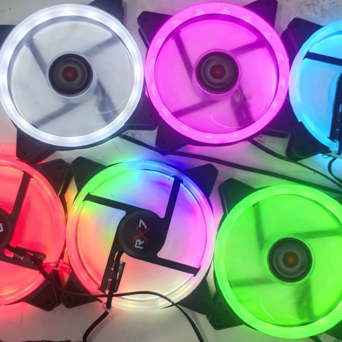 Jual PROMO MURAH!!!Fan Casing PC RGB RX7 12Cm / Fan Casing Komputer ...