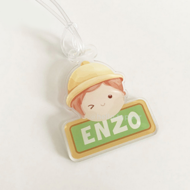 Jual Custom Bag Tag Anak Custom Gantungan Tas Luggage Tag Akrilik Lucu ...