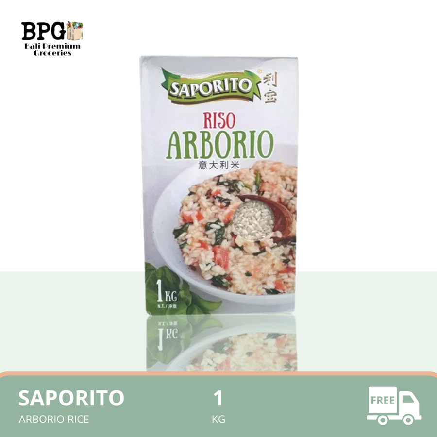 Jual Saporito Arborio Rice / Nasi Risotto - 1 KG (PREMIUM) | Shopee ...