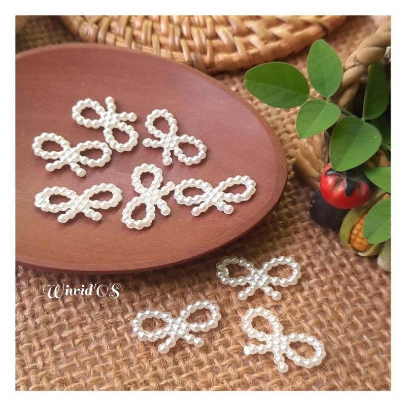 Jual (28 biji) MANIK MUTIARA PITA FLATBACK 18 x 10 mm | Shopee Indonesia