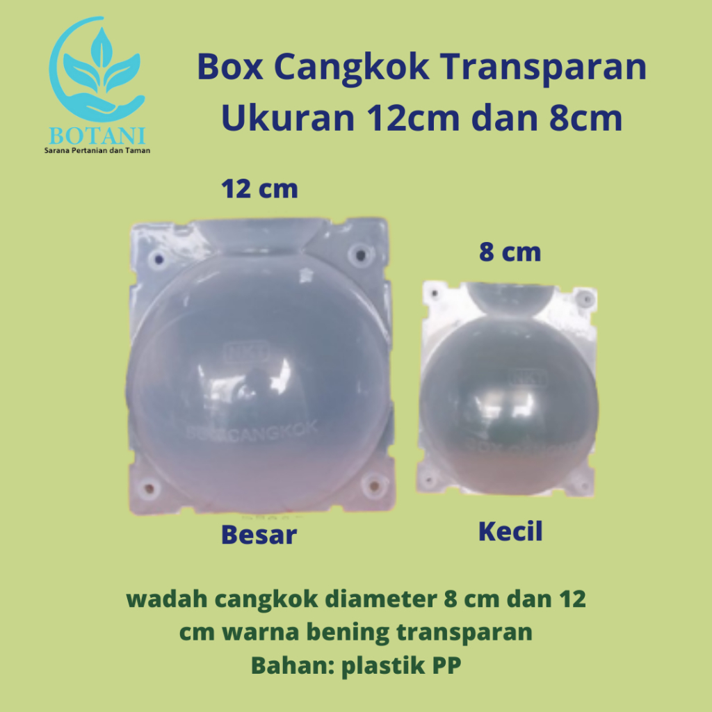 Jual Box Cangkok Transparan Ukuran 12cm dan 8cm | Shopee Indonesia