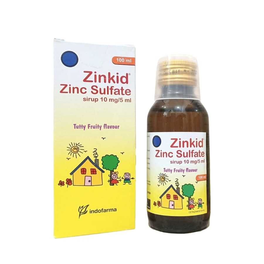 Jual ZINKID ZINC SULFATE SIRUP 100 ML OBAT DIARE UNTUK ANAK | Shopee Indonesia