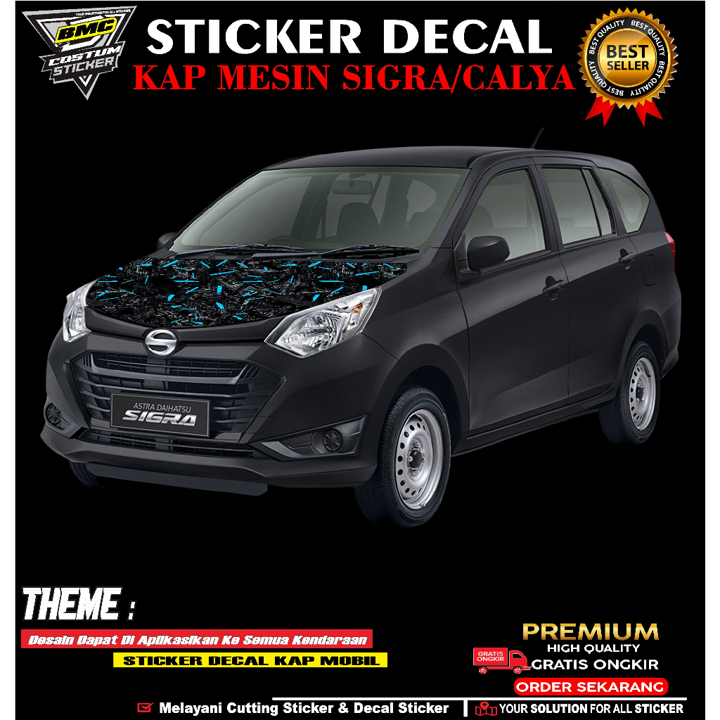 Jual STICKER KAP MESIN MOBIL SIGRA/CALYA.STIKER VARIASI KAP MOBIL ...