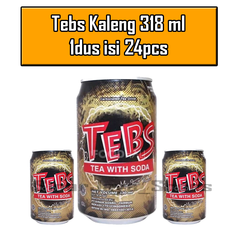 Jual Tebs soda sosro can 318 ml 1 dus isi 24 pcs | Shopee Indonesia