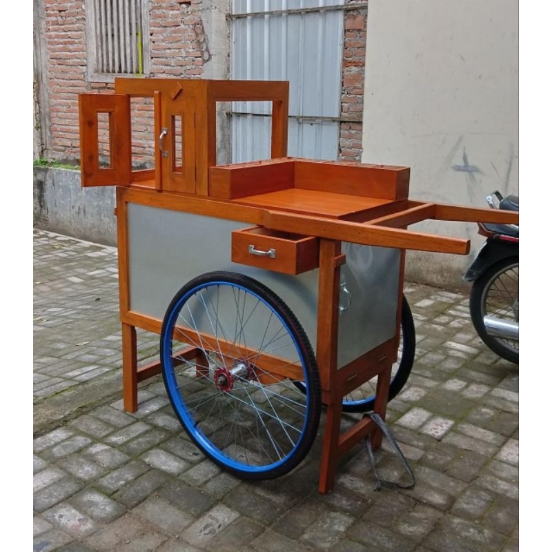 Jual Gerobak Bakso/Pentol Kuah Uk. 100cm × 50cm × 130cm (P×L×T) | Shopee Indonesia