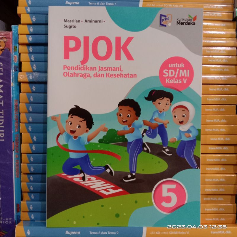 Jual Buku PJOK kelas 5 SD Kurikulum Merdeka Erlangga / Buku PenjasOrkes | Shopee Indonesia