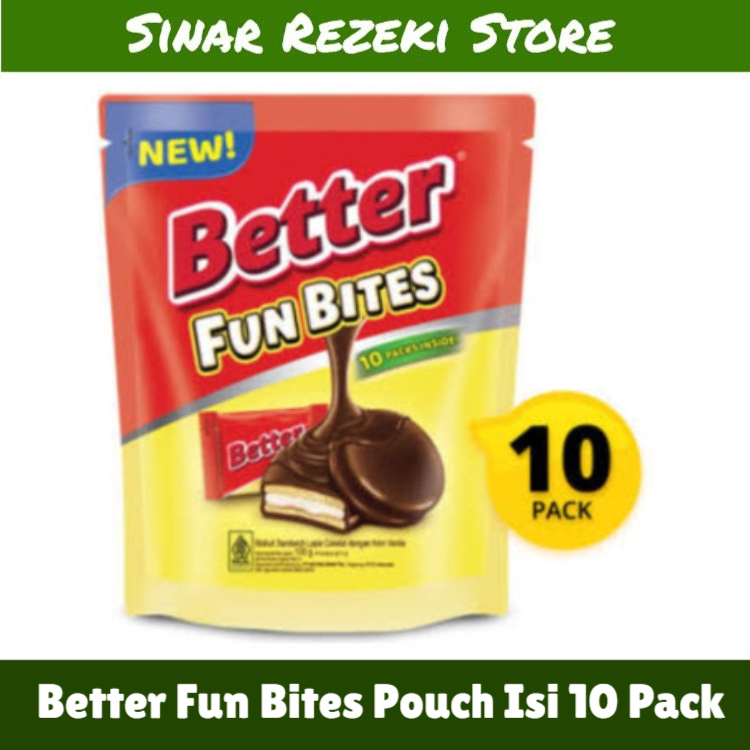 Jual Biskuit Better Fun Bites Pouch [Isi 10 pcs] / Biskuit Roma Better ...