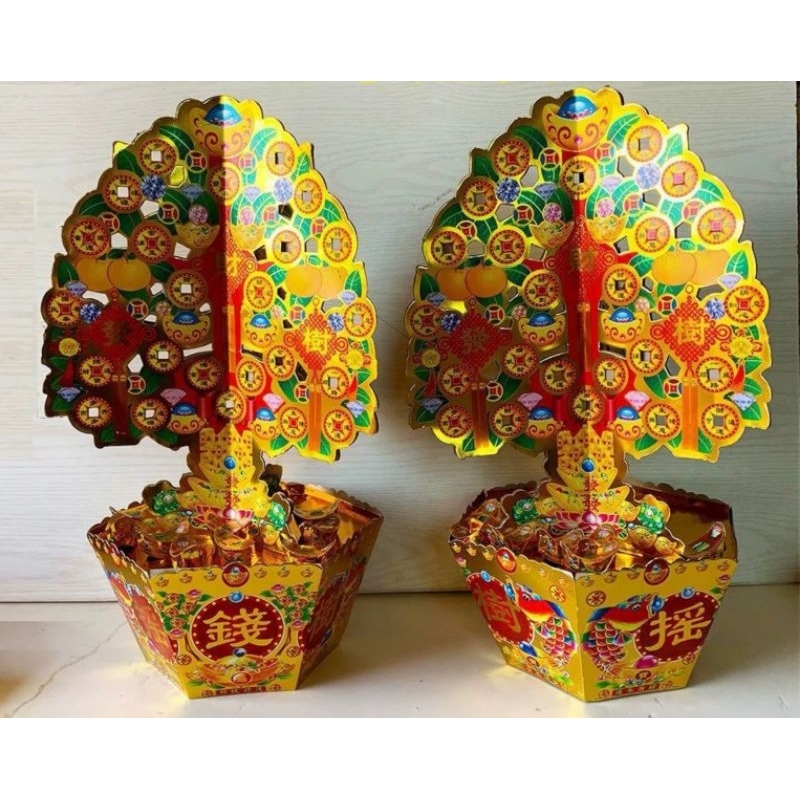 Jual POHON DUIT FULL EMAS UK 65 X 38CM( besar/jumbo) | Shopee Indonesia